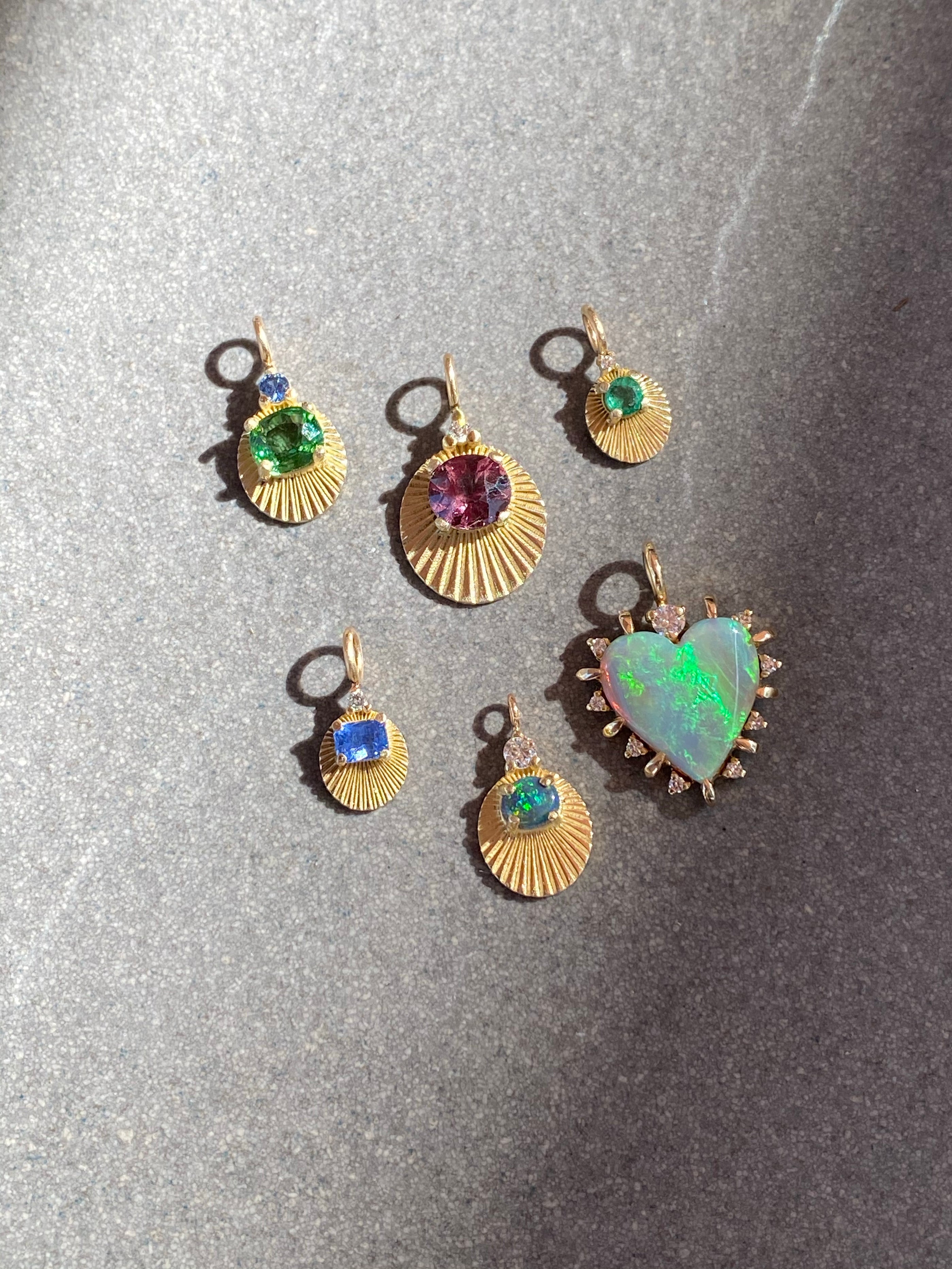 Color Change Garnet Joy Light Charm